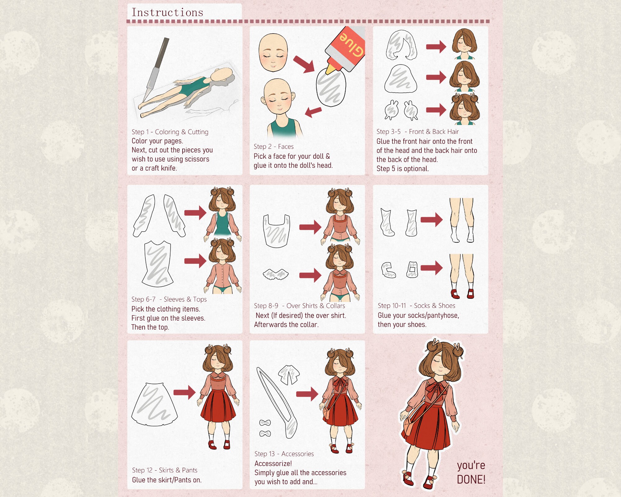 100 ULTIMATE Paper Dolls Paper Dolls to Color Paper Dolls - Etsy