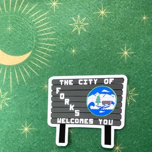 City of Forks, Washington Welcome Sign Sticker - Etsy