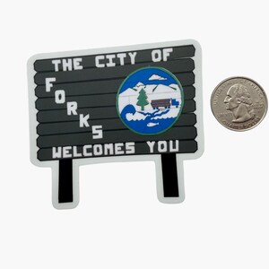 City of Forks, Washington Welcome Sign Sticker - Etsy