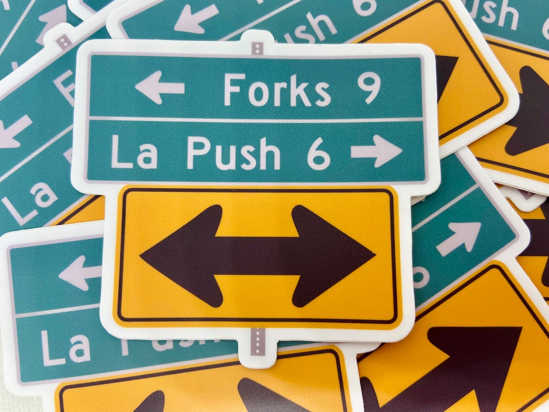 Forks, La Push Sign Sticker - Etsy