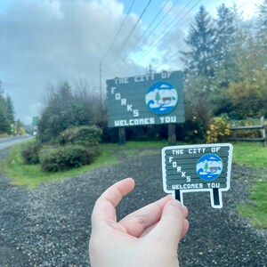 City of Forks, Washington Welcome Sign Sticker - Etsy