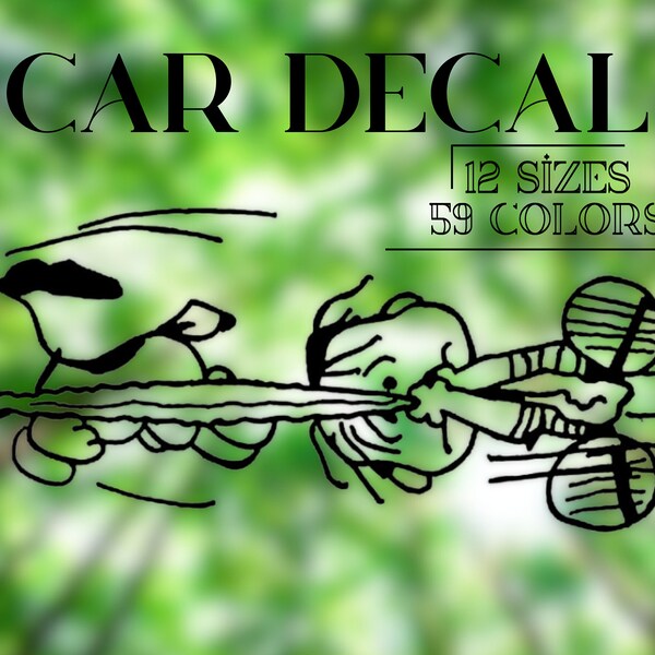 Snoopy Car Decal - Etsy