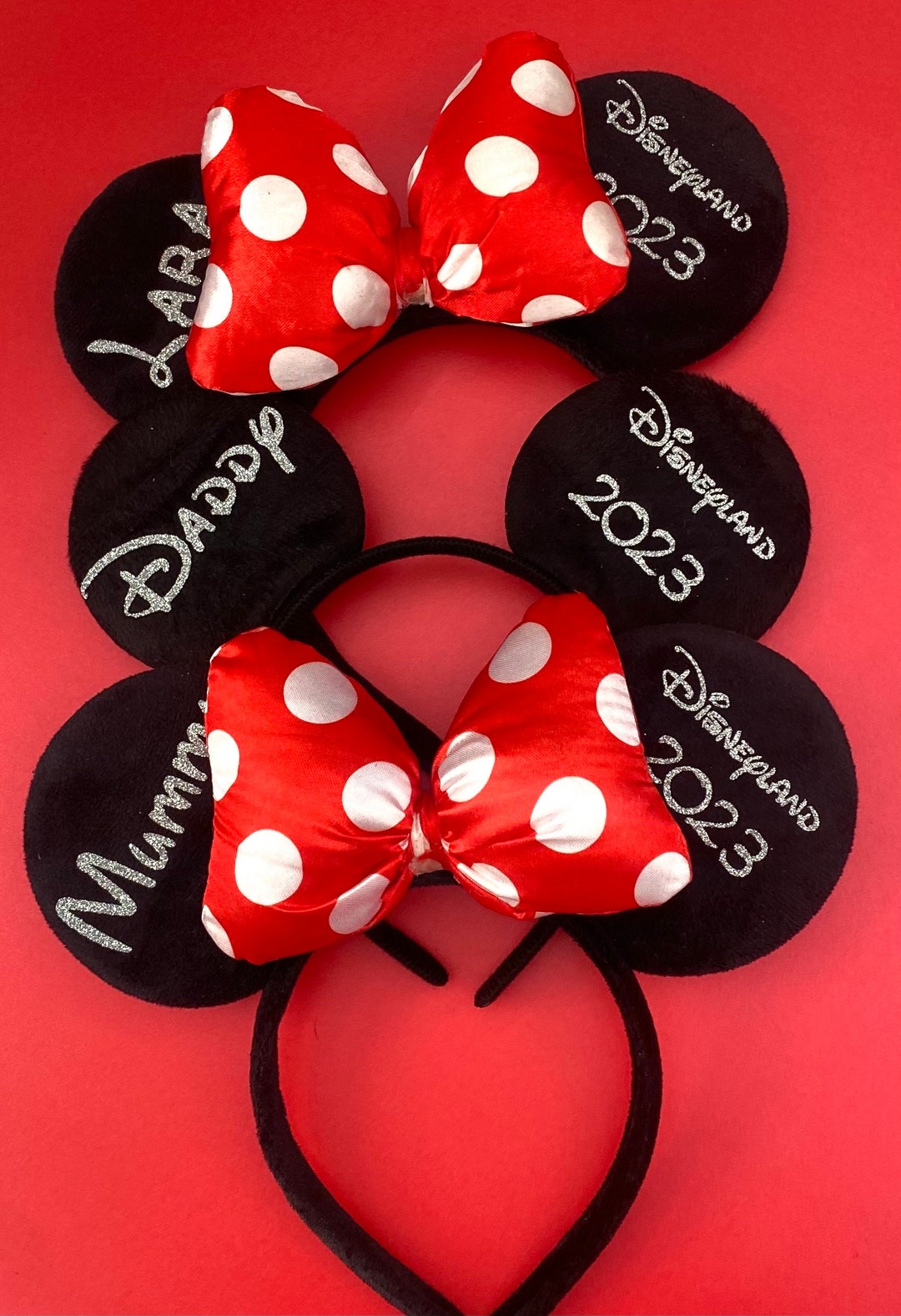 Disneyland Paris Ears Personalised Family Trip Minnie Mouse - Etsy