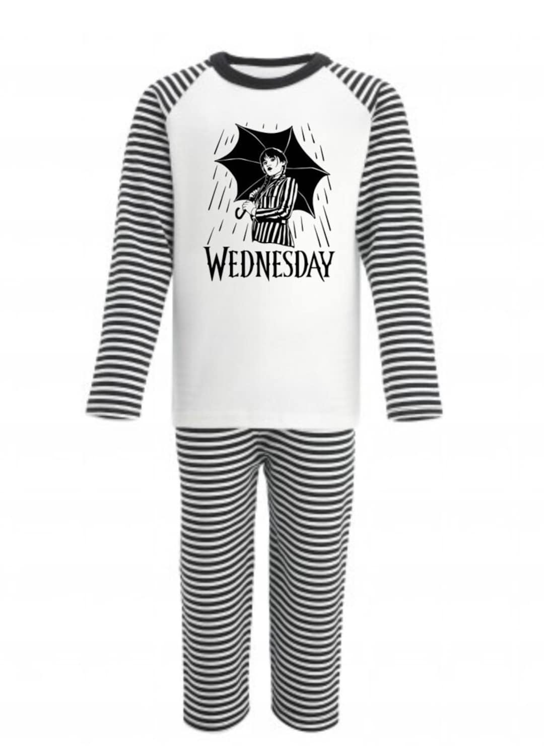 Wednesday Addams Pjs Wednesday Pyjamas Addams Family - Etsy