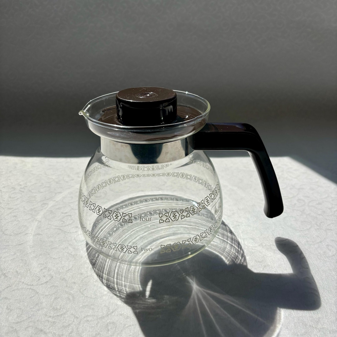 Vintage Melitta Corning 4 Cup Glass Replacement Coffee Pot Carafe With ...