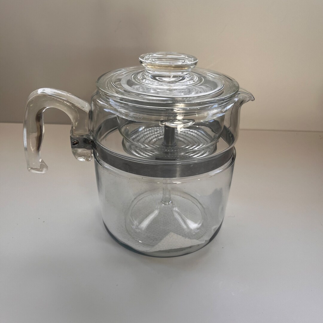 Vintage 7759-B Pyrex Flameware Glass 9 Cup Percolator Tea - Etsy UK