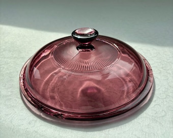 Vintage Vision Corning Ware Glass Cranberry Saucepan With Lid - Etsy