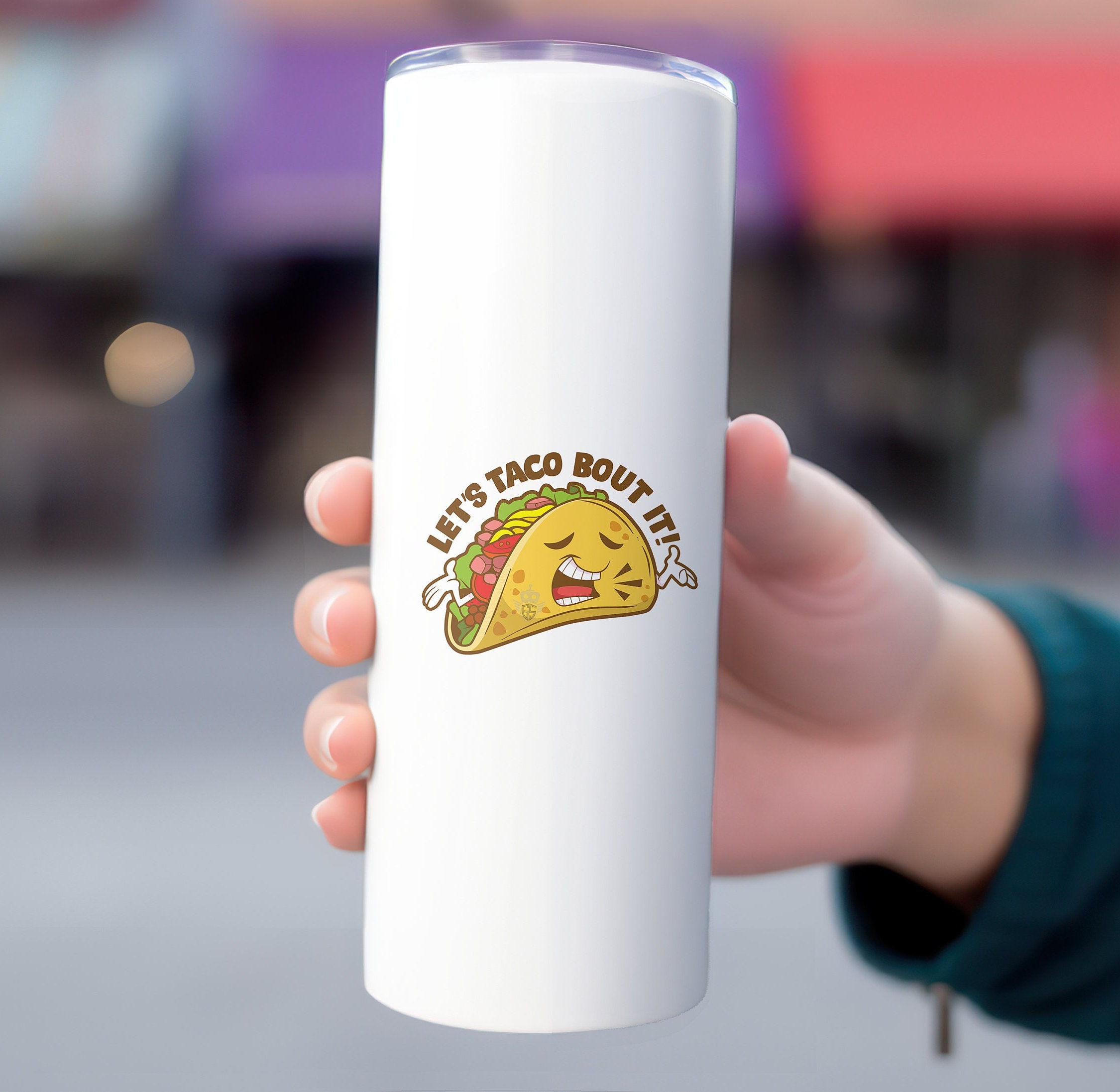 Let's Taco Bout It Sticker, Funny Mexican Label, Sarcastic Taco Lover ...