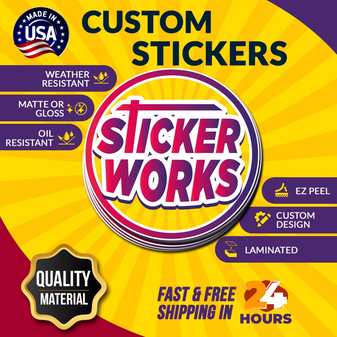 Weatherproof Die Cut Decals Custom Design Stickers Labels - Etsy