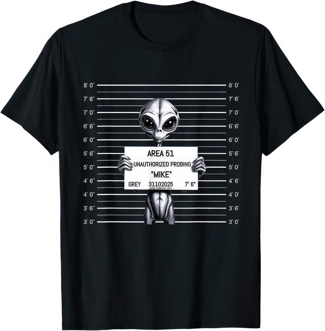 Alien Mugshot Area 51 T Shirt - Etsy