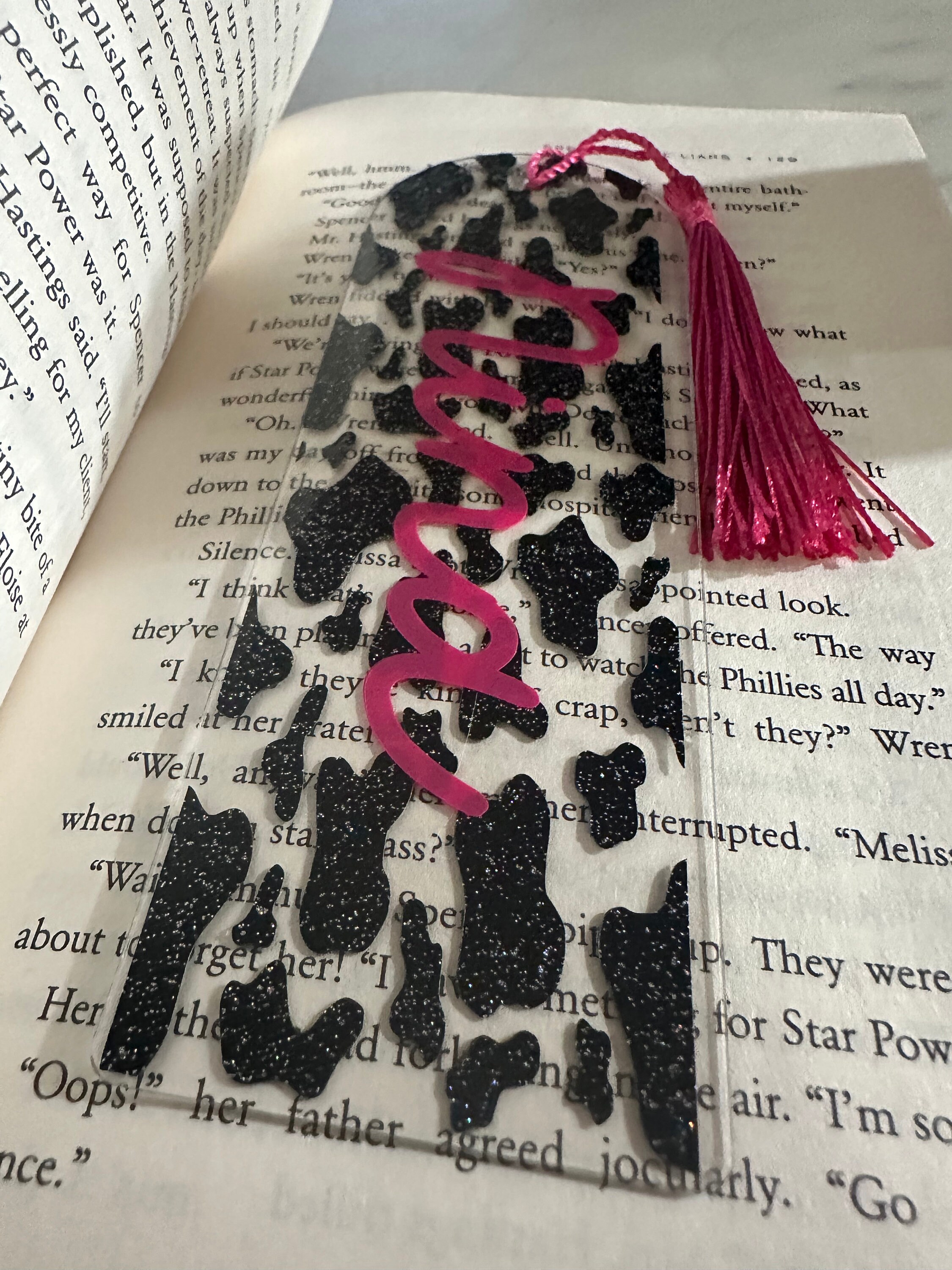 Cowgirl Bookmark/cowprint Bookmark/rodeo - Etsy