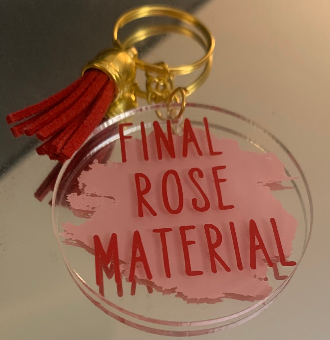 Final Rose Material Keychain/bachelor Nation/the Bachelor Tv Show/the ...