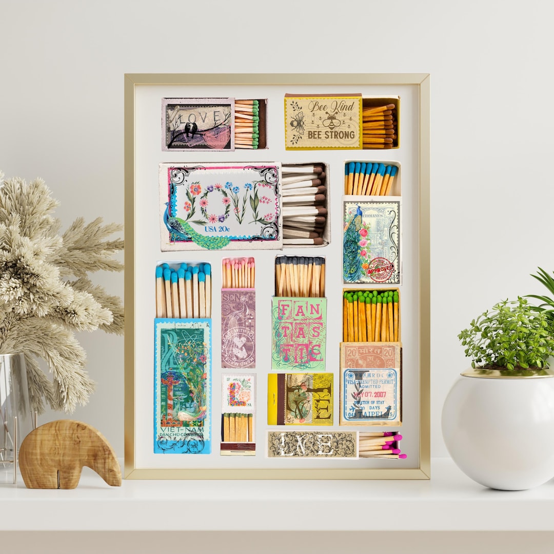 Matchbox Framed Poster Gift for Valentine's Day Frame Template Home ...