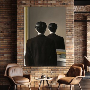 René Magritte Not to Be Reproduced 1937 Canvas Art, Rene Magritte Wall ...