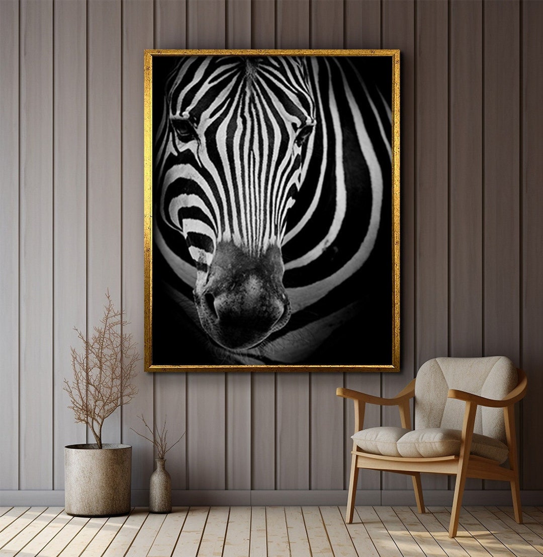 Zebra Canvas Print, Wildlife Animal Photo to Canvas Art Print for ...