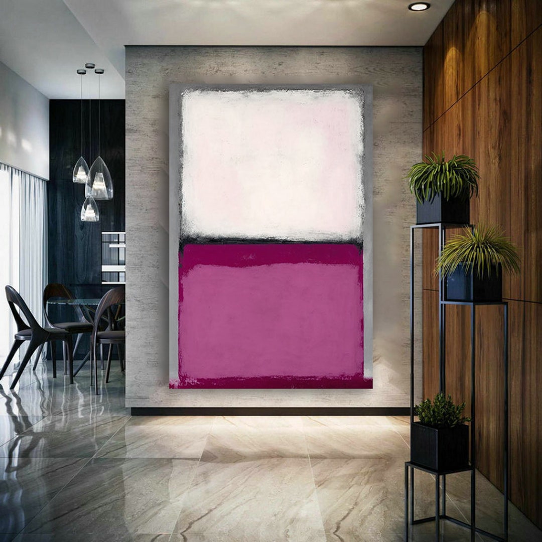 Mark Rothko White and Purple Wall Art , Mark Rothko Canvas Canvas Print ...