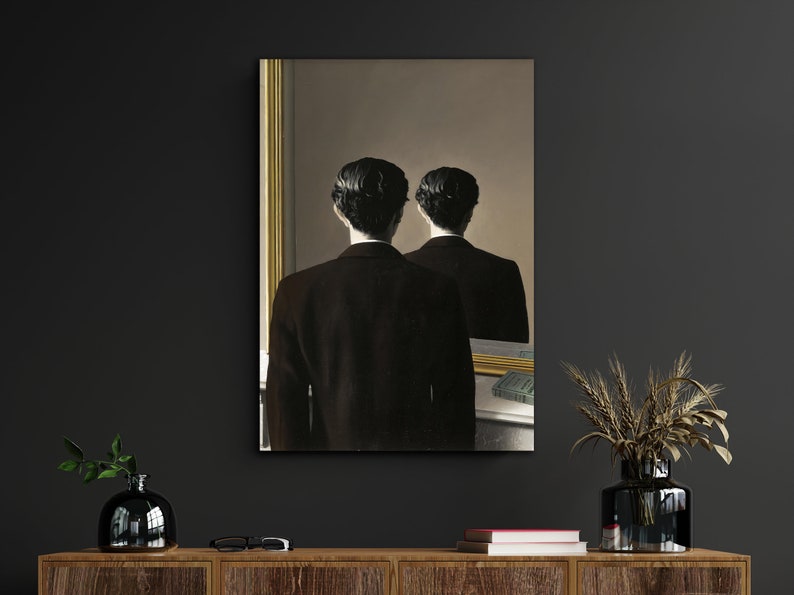 René Magritte Not to Be Reproduced 1937 Canvas Art Rene - Etsy