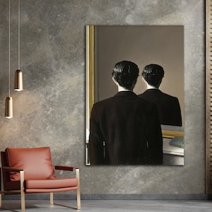 René Magritte Not to Be Reproduced 1937 Canvas Art, Rene Magritte Wall ...