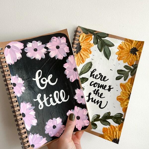 Painted Journal - Etsy