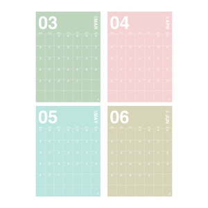 PASTEL PLANNER Academic July 2022 June 2023 Monday Start - Etsy