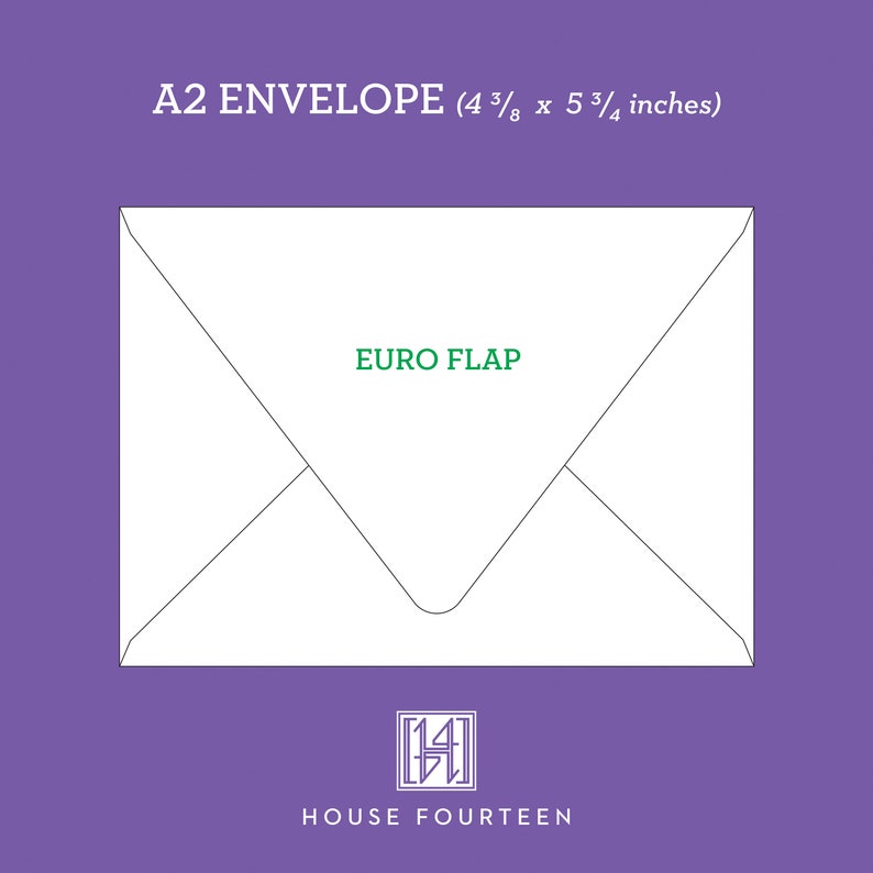 DIY A2 Evergreen Forest Green Envelope for Cards Supplies for Handmade ...