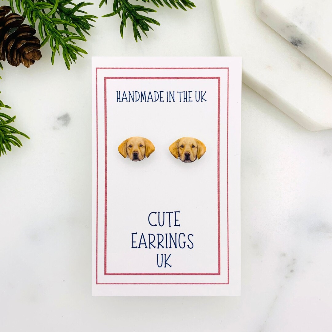 Labrador Earrings, Dog Earrings, Dog Jewellery, Animal Earrings, Fun ...