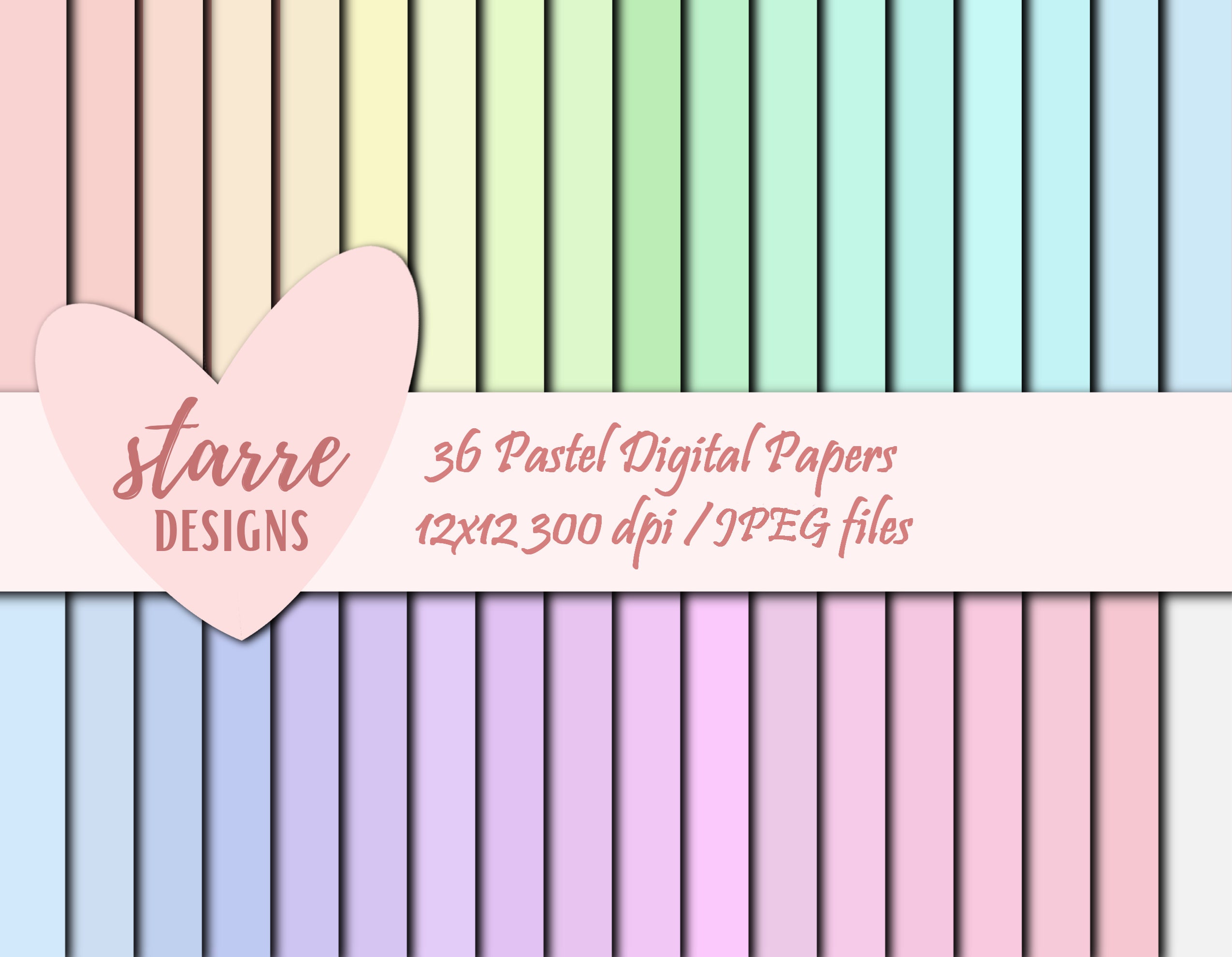 Embellishments Scrapbooking Craft Supplies & Tools Pastel Blast Digital ...