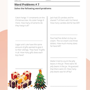 2nd Grade Math Workbook, 40 Worksheet With Answer Keys- Printable ...