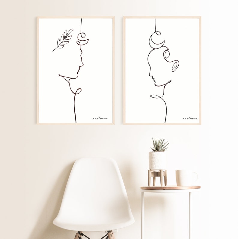 APOLLO Dessin au trait minimal Mythologie grecque Artwork - Etsy France