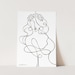 PERSEPHONE Minimal Line Drawing Greek Mythology Artwork - Etsy