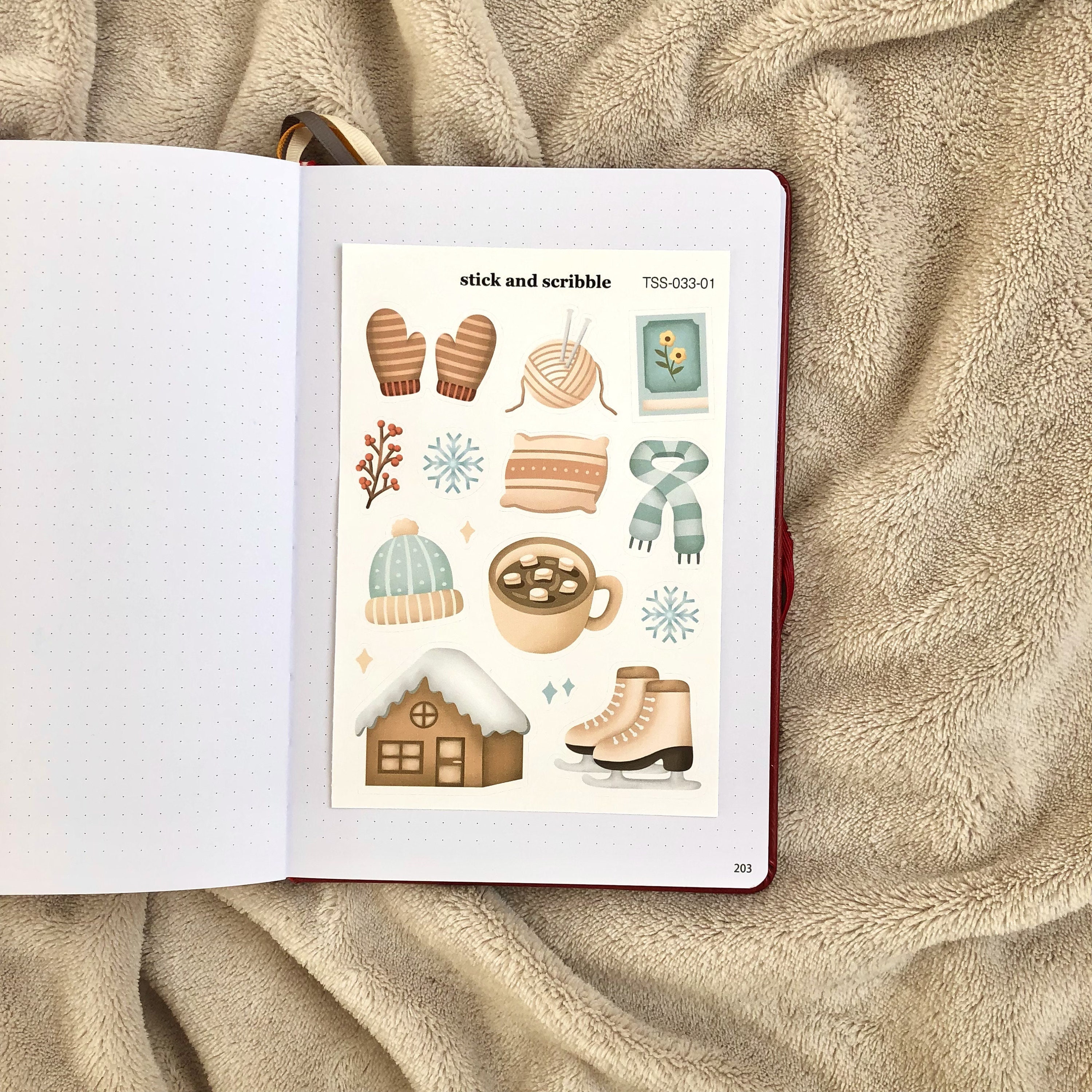 Cozy Winter Day Sticker Sheet | Christmas Stickers, Winter Stickers ...