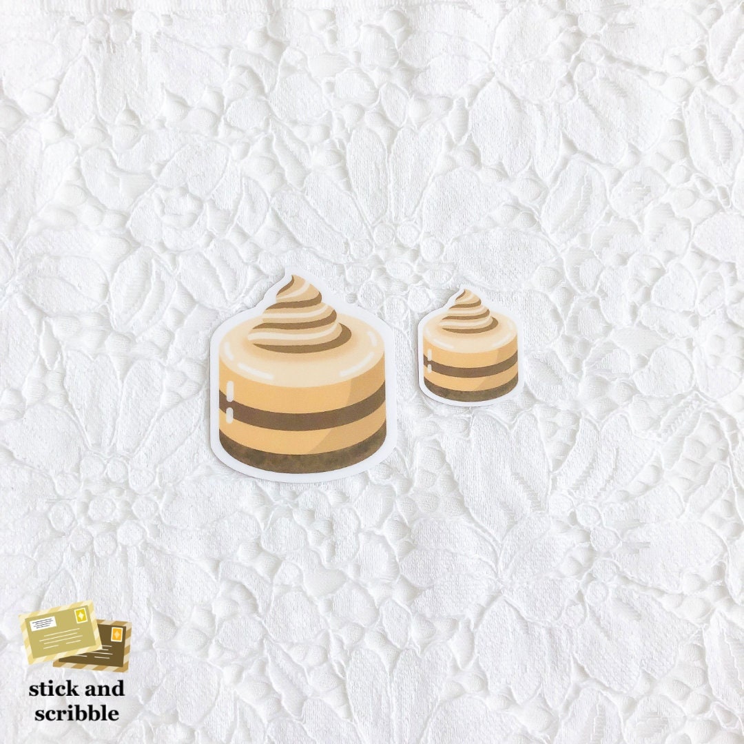Tiramisu Cheesecake Die-cut Sticker | Dessert Sticker, Laptop Stickers ...