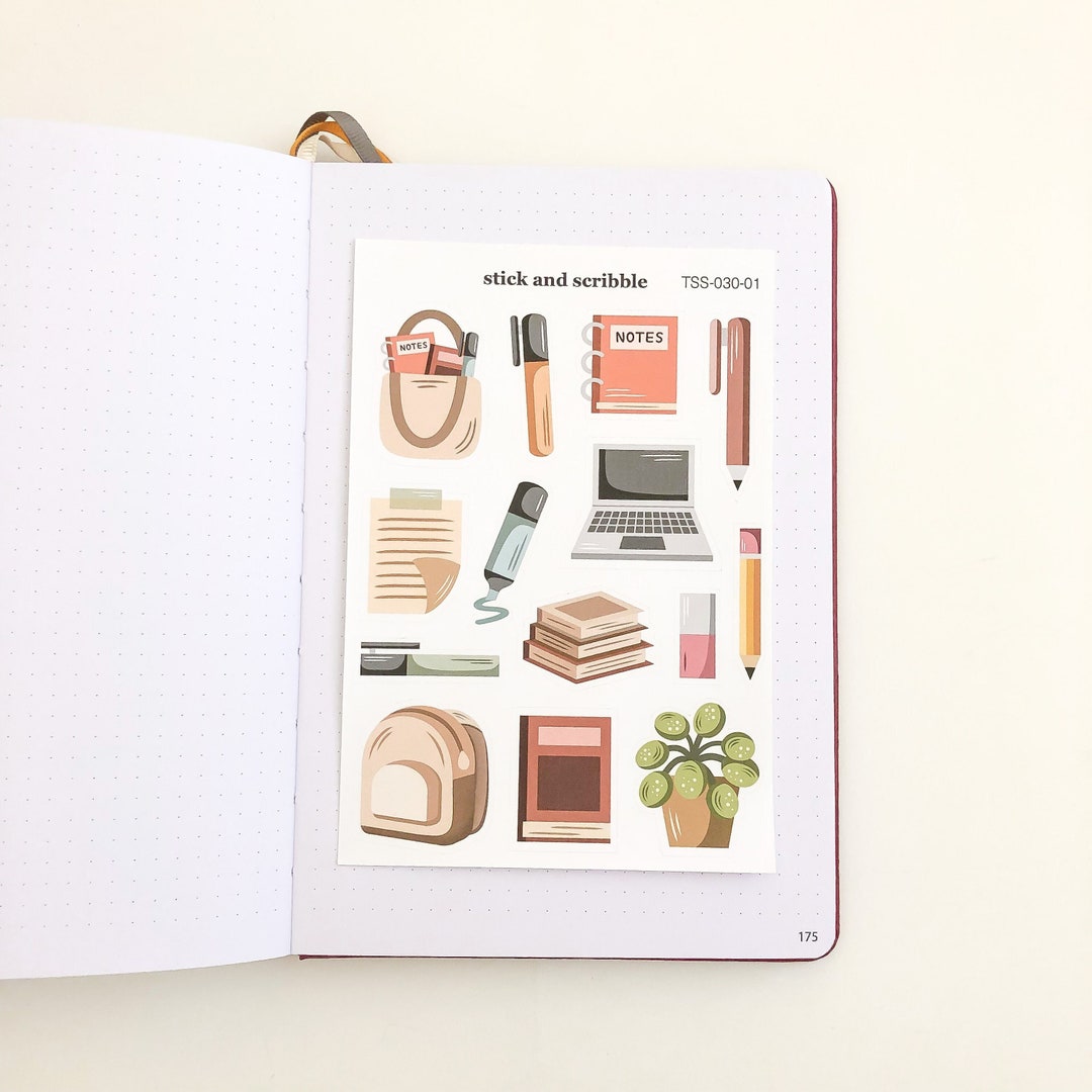 Desk Essentials Sticker Sheet | Bullet Journal Stickers, Planner ...