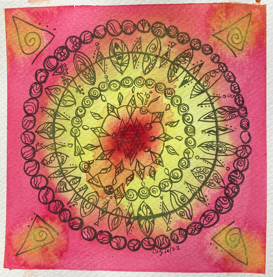 Aboriginal Inspired Mandala - Etsy