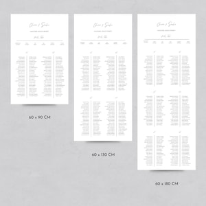 Seating Plan Cotton Banner for Long Tables - Etsy