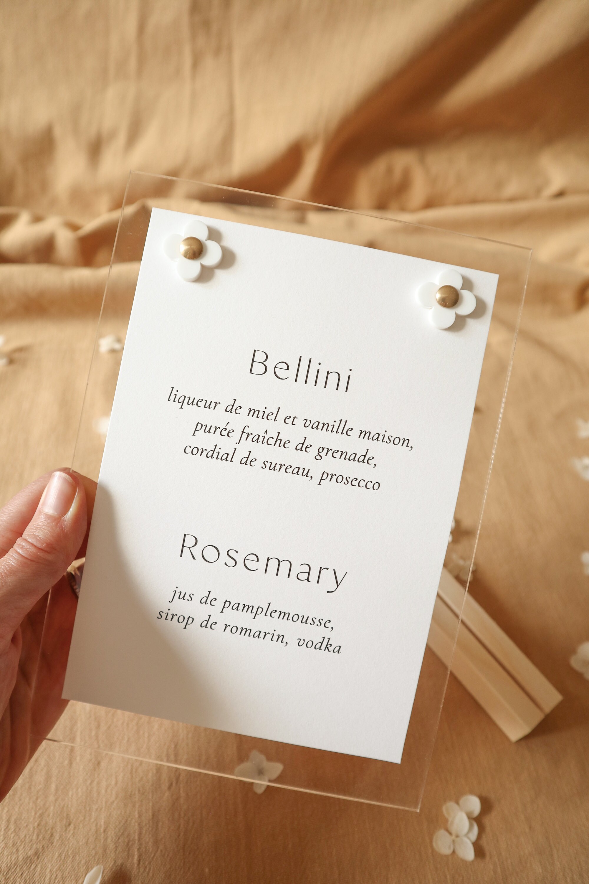 Floral Bar Sign Custom Acrylic Bar Sign Paper and Acrylic Bar Sign ...