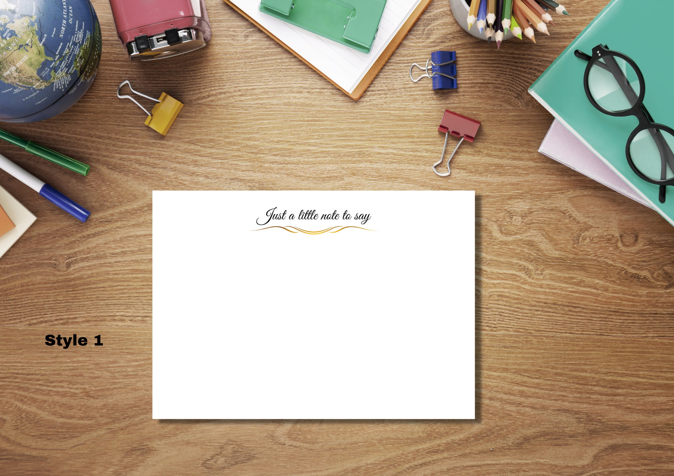 Einfach eine kleine Notiz um Karten zu sagen A6 Notizzettel | Etsy