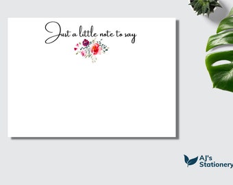 Just a Little Note - Etsy