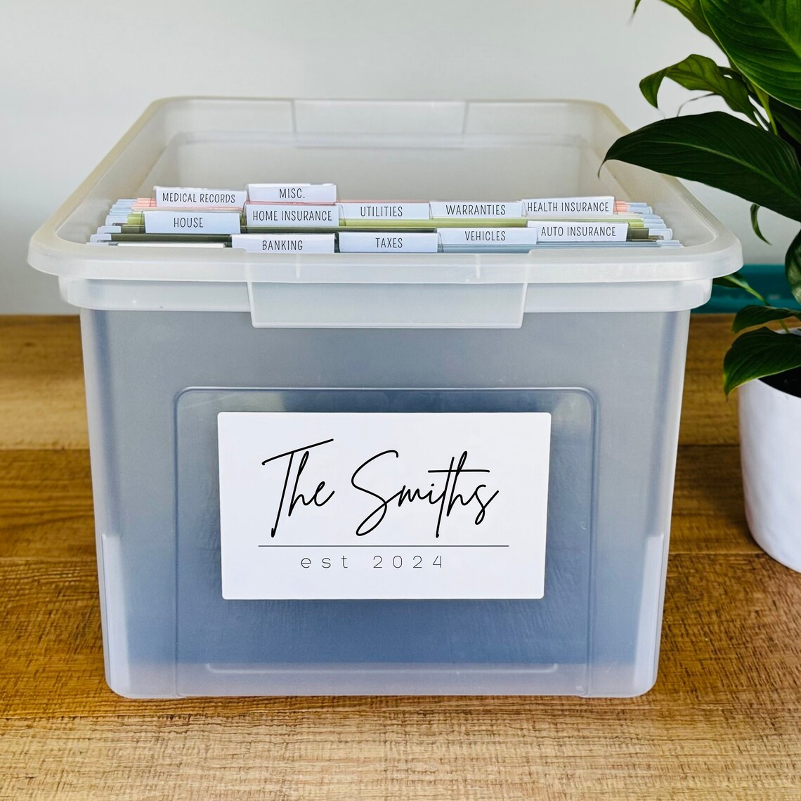 Printable Home Labels | Instant Download | Household File Box Labels ...