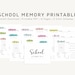 Printable Milestone Box Labels Name Decal for School File Box Kids ...