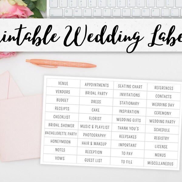 Wedding Folder Planner - Etsy