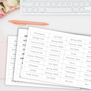 College Filing System | Dorm Room Organization | School File Folder ...