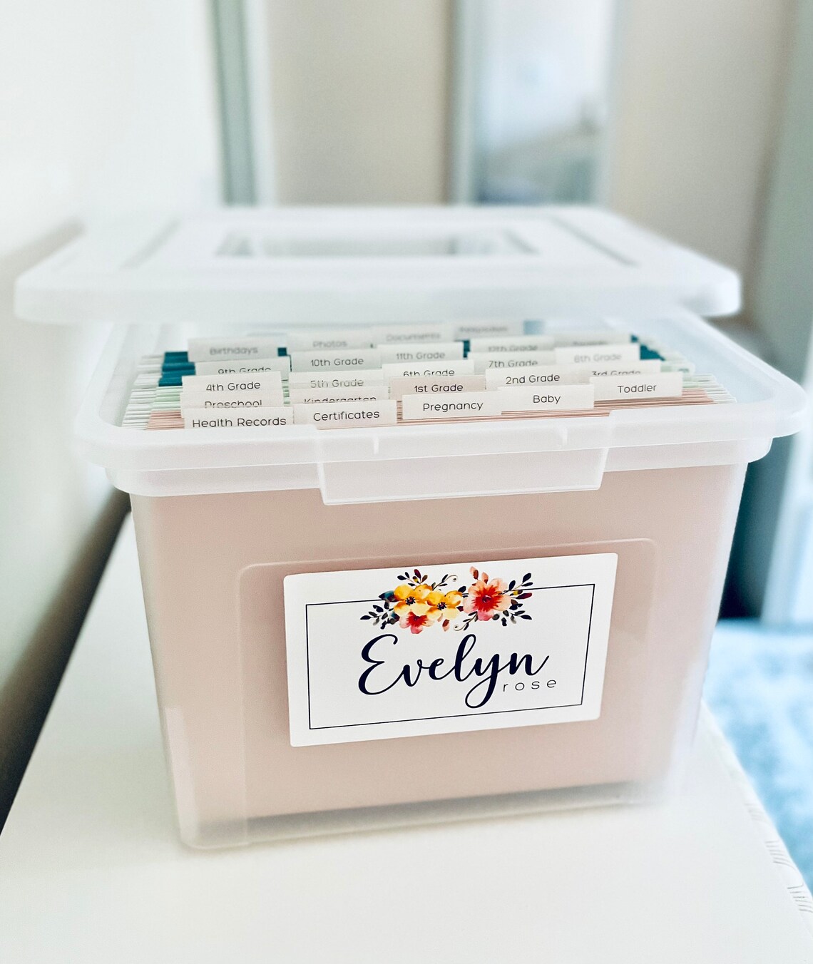 Milestone Tote Labels - Milestone Tote Name Decal and Folder Labels DIY ...