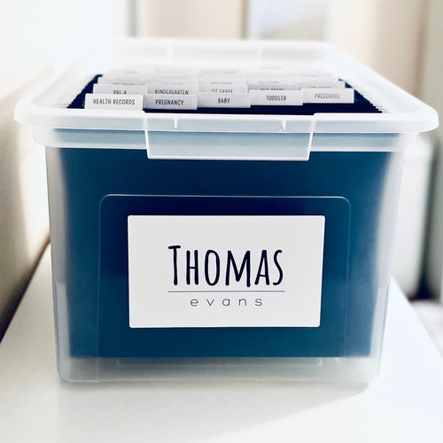 Milestone Tote Labels Milestone Tote Name Decal and Folder - Etsy