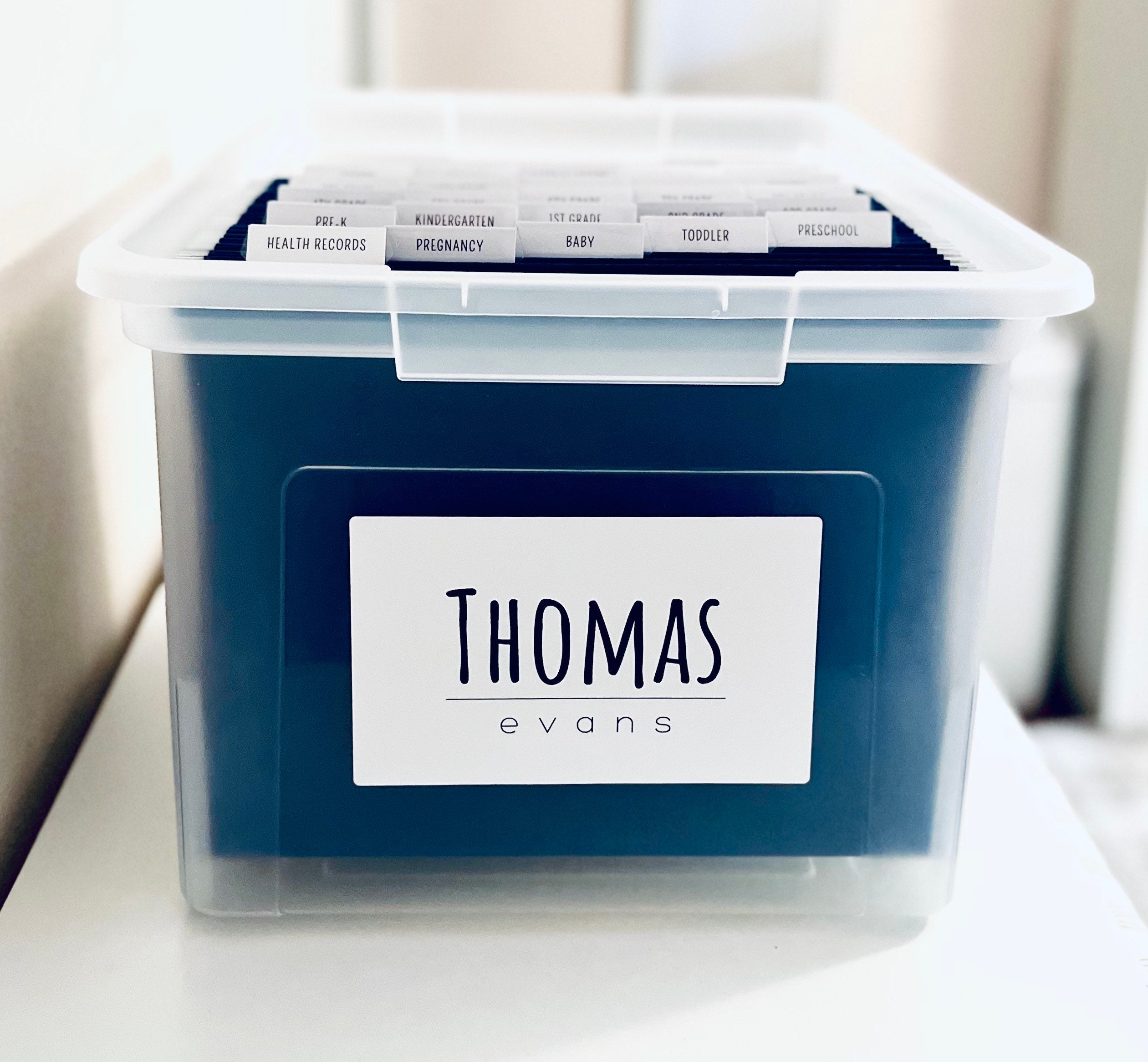 Milestone Tote Labels Milestone Tote Name Decal and Folder - Etsy