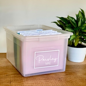 Kids Milestone Tote Kit | DIY Memory Box Kit | School File Box Kit ...