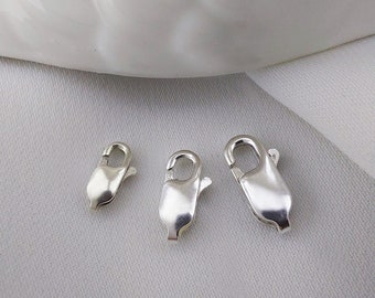 5pcs Sterling Silver Lobster Clasps, 925 Silver Lobster Clasps, Lobster ...