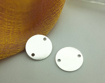 0.5 X 35 Mm , Silver Tone Round Disc Findings Multi Hole - Etsy
