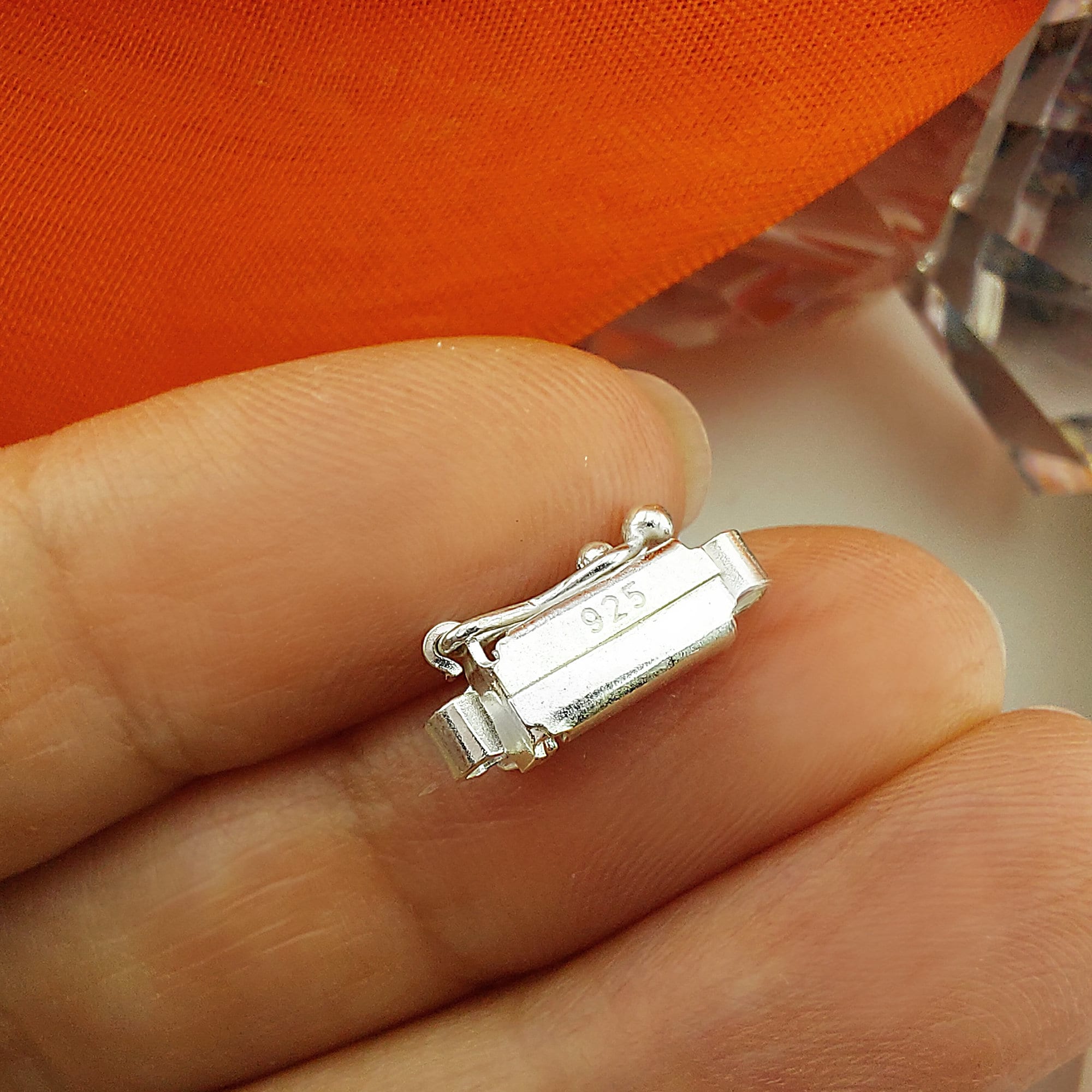 925 Sterling Silver Box Clasps: Rectangular Jewelry Clasp - Etsy