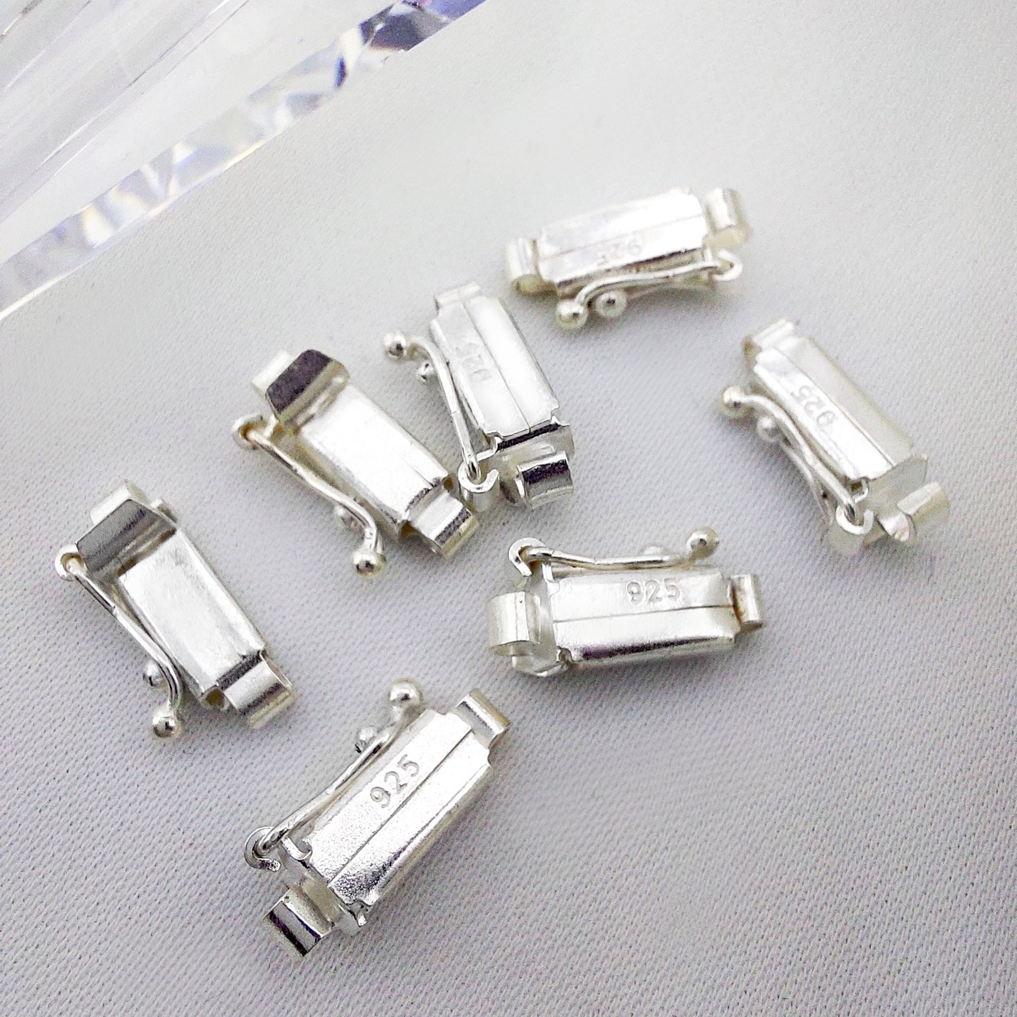 925 Sterling Silver Box Jewelry Clasps Box Clasp Silver Etsy
